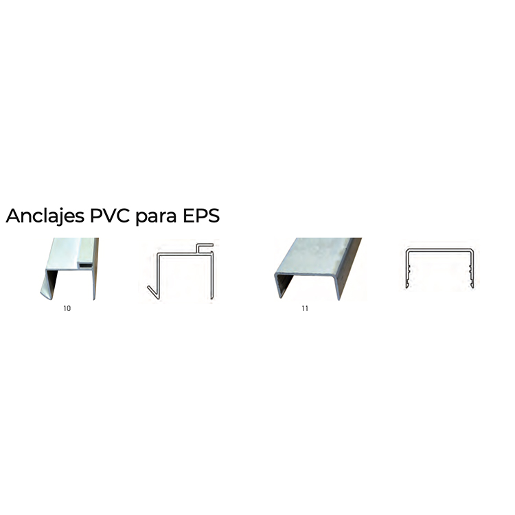PVC anchors for EPS | Piscina y Spa