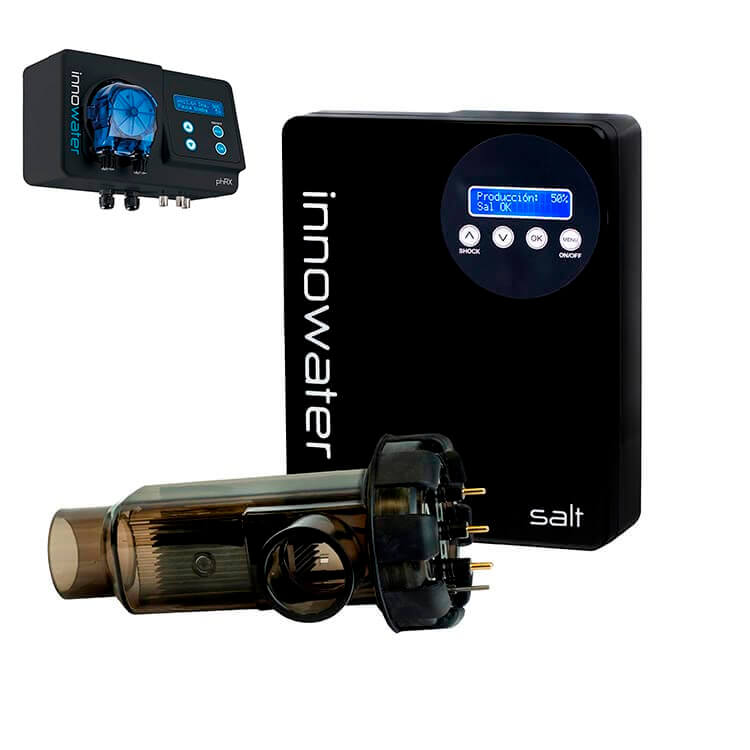 Clorador salino Innowater SALT con controlador pH/Redox | Piscina y Spa